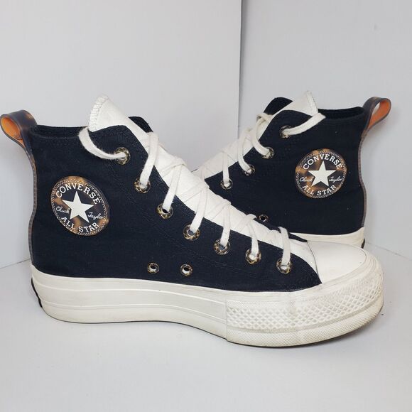Converse | Shoes | Converse Chuck Taylor All Star W 8 Black Cheetah ...